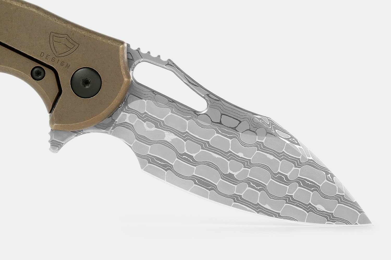 Massdrop x Ferrum Forge Falcon Damascus Knife | Knives | Folding Knives ...