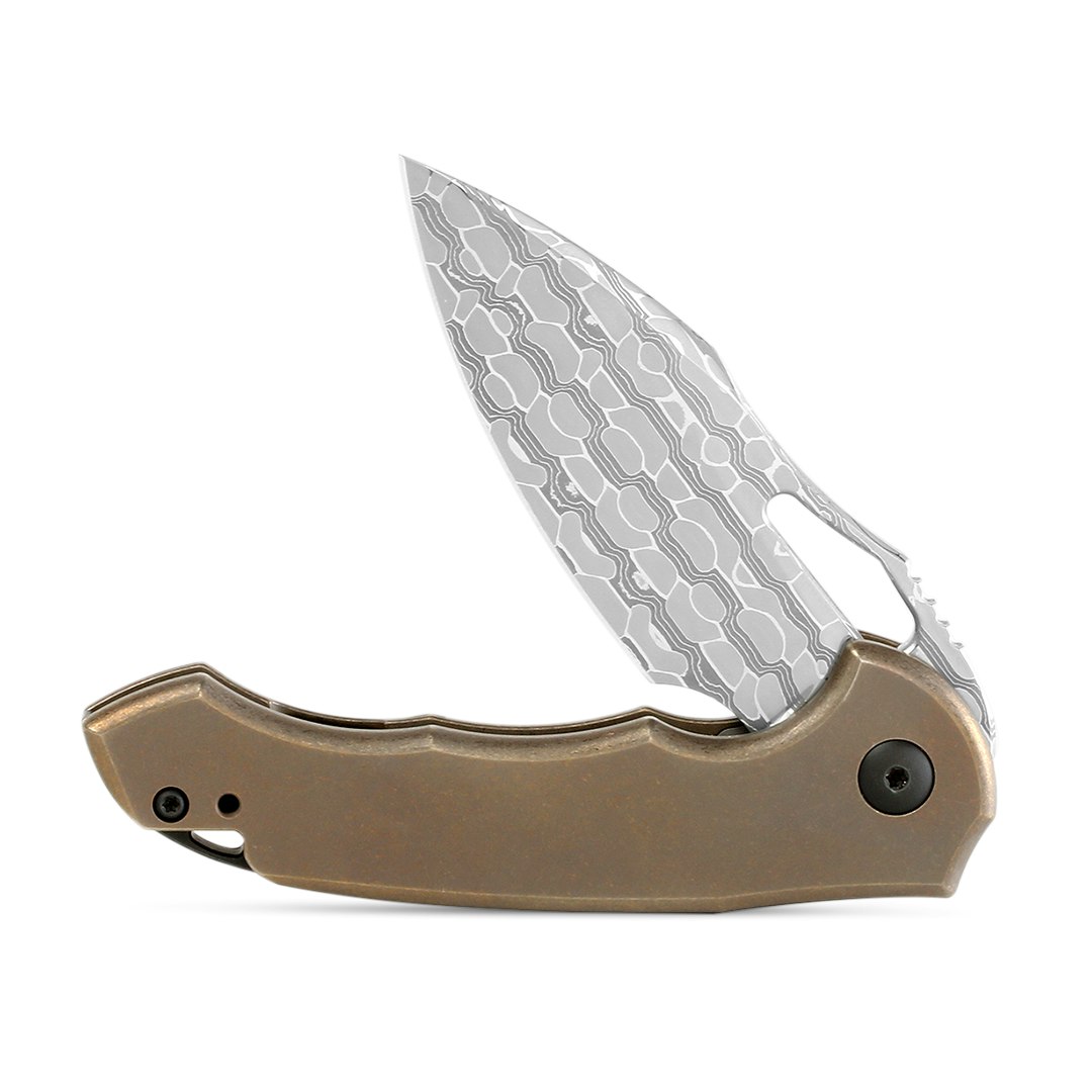 Massdrop x Ferrum Forge Falcon Damascus Knife | Knives | Folding Knives ...