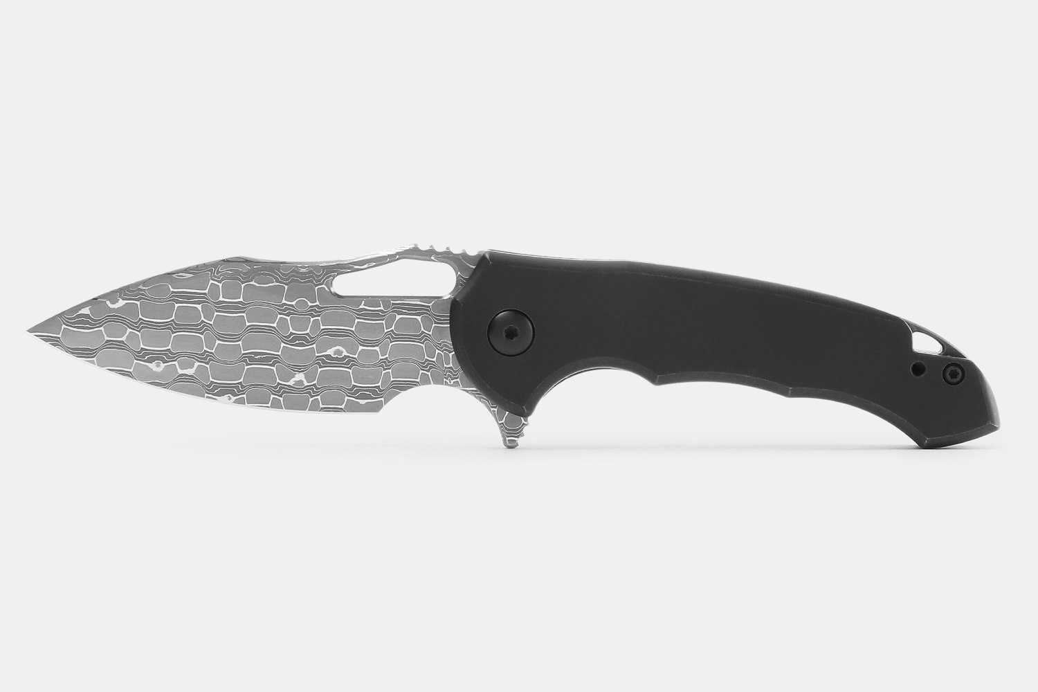 Massdrop x Ferrum Forge Falcon Damascus Knife | Knives | Folding Knives ...