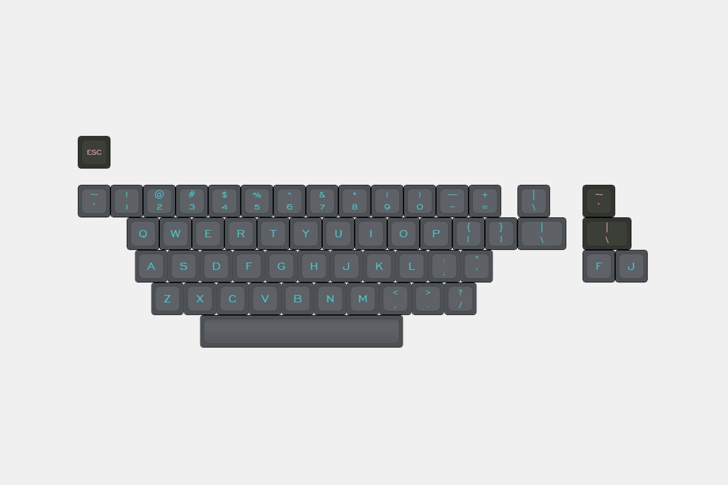 Massdrop x K Bares Miami Dolch DSA Keycap Set | Mechanical Keyboards ...