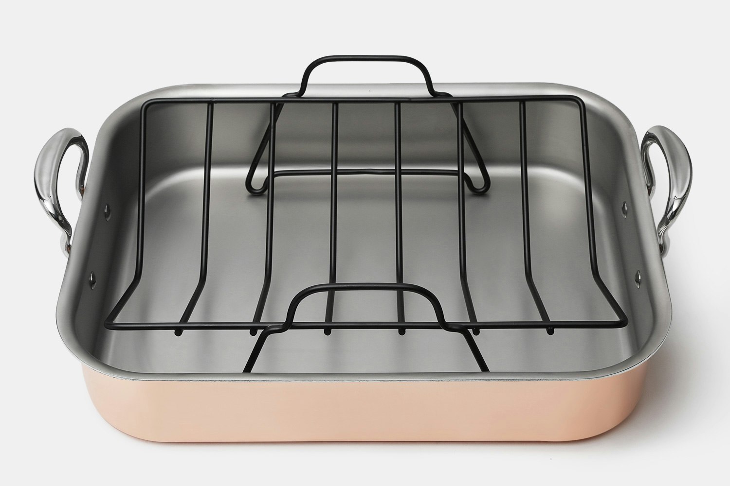 Mauviel 16-by-12-inch Copper Roasting Pan w/ Rack | Cookware | Drop