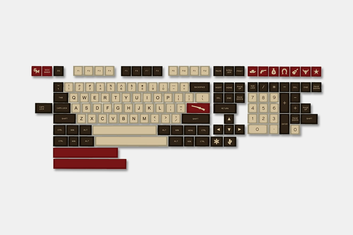 MAXKEY Western SA Keycap Set | Mechanical Keyboards | Keycaps | Custom ...