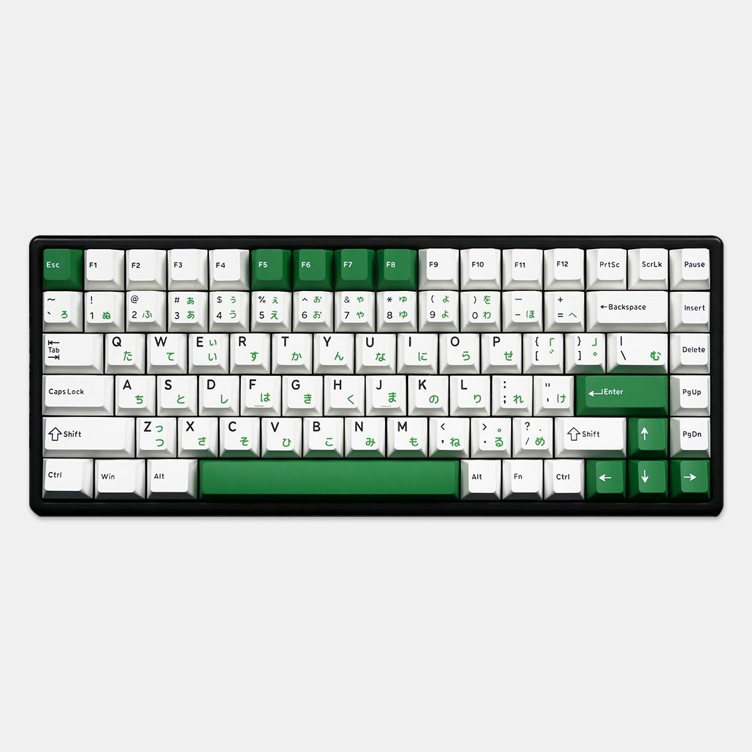 Ghost Judges Black-on-White Hiragana Japanese Keycap Set | Mechanical ...