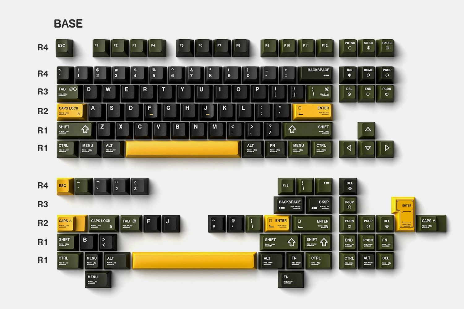 ePBT Warrior MK III PBT Keycap Set | Mechanical Keyboards | Keycaps ...