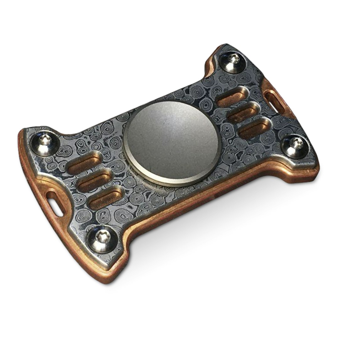 MecArmy GP1 Damascus Fidget Spinner Details | Fidget Toys | Drop