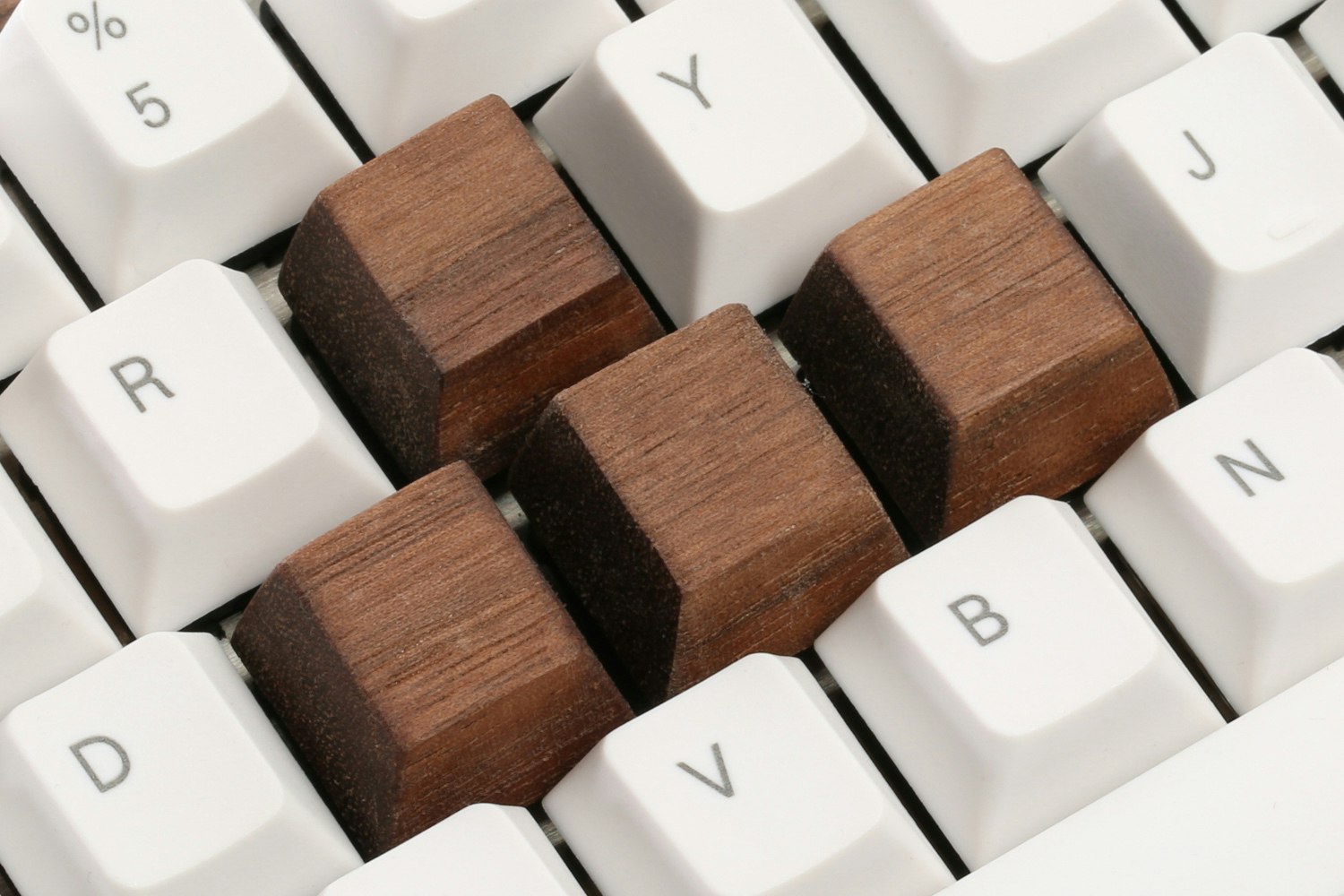 Mechanicallee Keyboards Wood Keycaps (4-Pack) | Artisan Keycaps | Drop