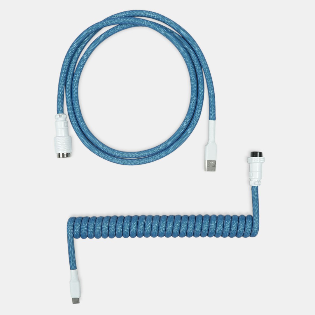 Mechcables Dasher Custom Coiled Aviator USB Cable | Mechanical Keyboards | Keyboard Cables ...
