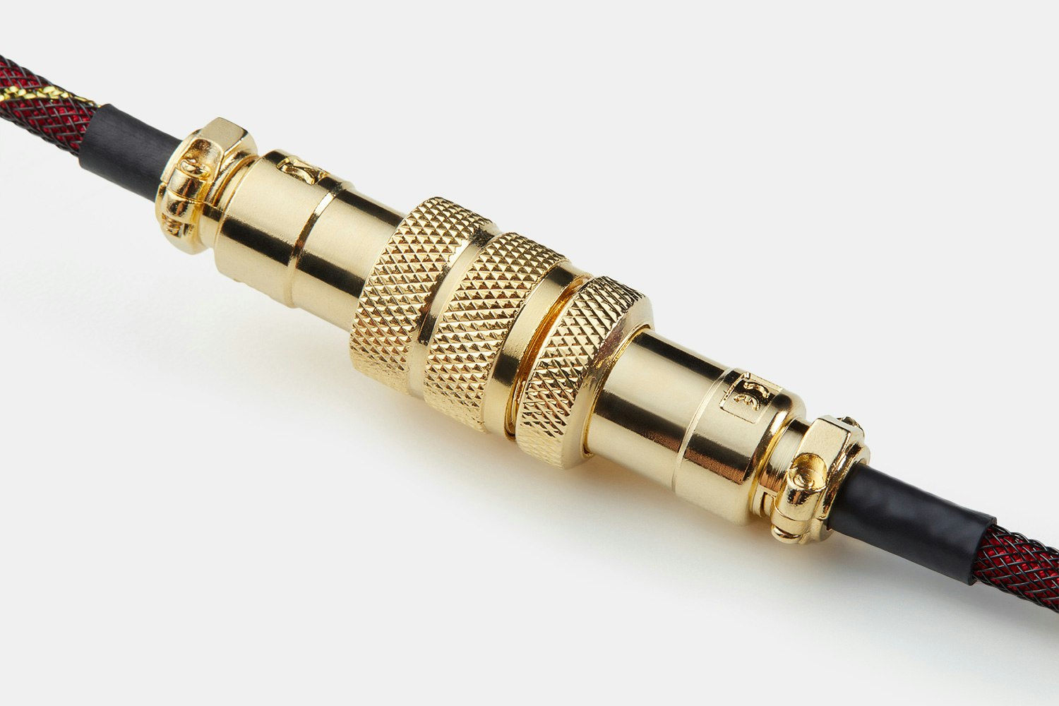 Mechcables Red Samurai Gold CNC-Machined USB Cable | Mechanical ...