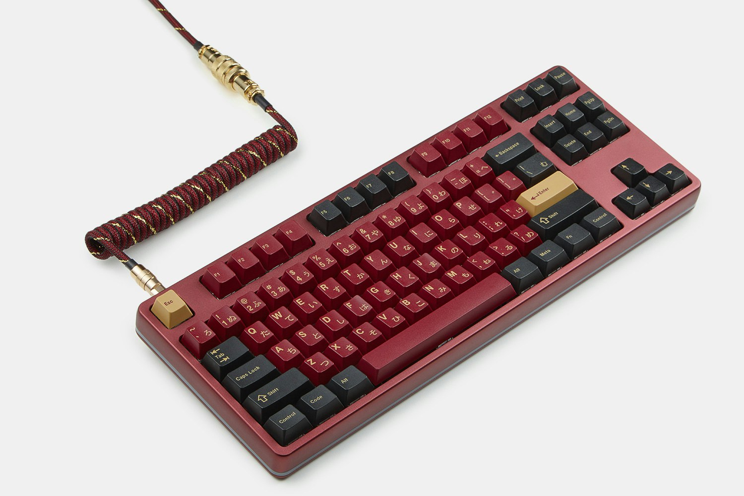 Mechcables Red Samurai Gold CNC-Machined USB Cable | Mechanical ...