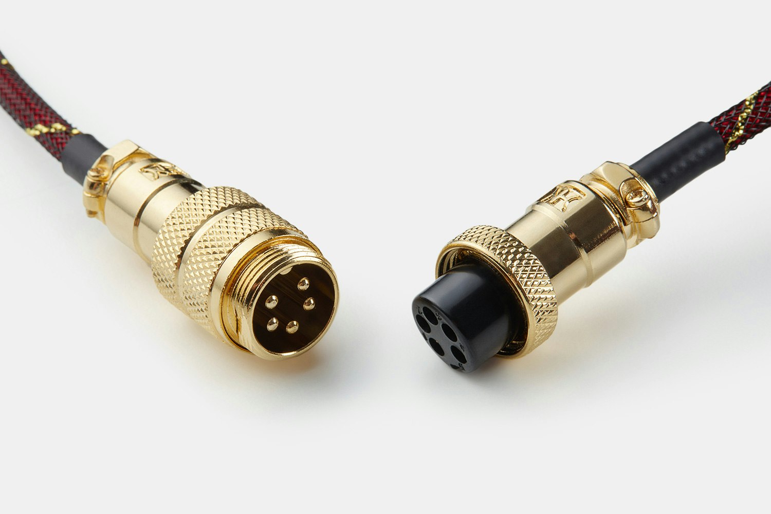 Mechcables Red Samurai Gold CNC-Machined USB Cable | Mechanical ...