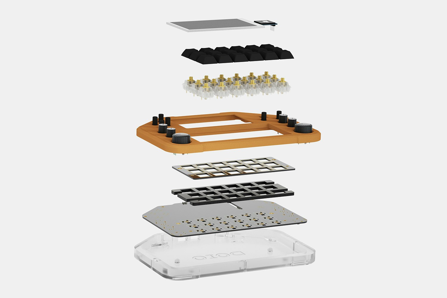 Megalodon Display Console Pad | Mechanical Keyboards | Mini Mechanical ...