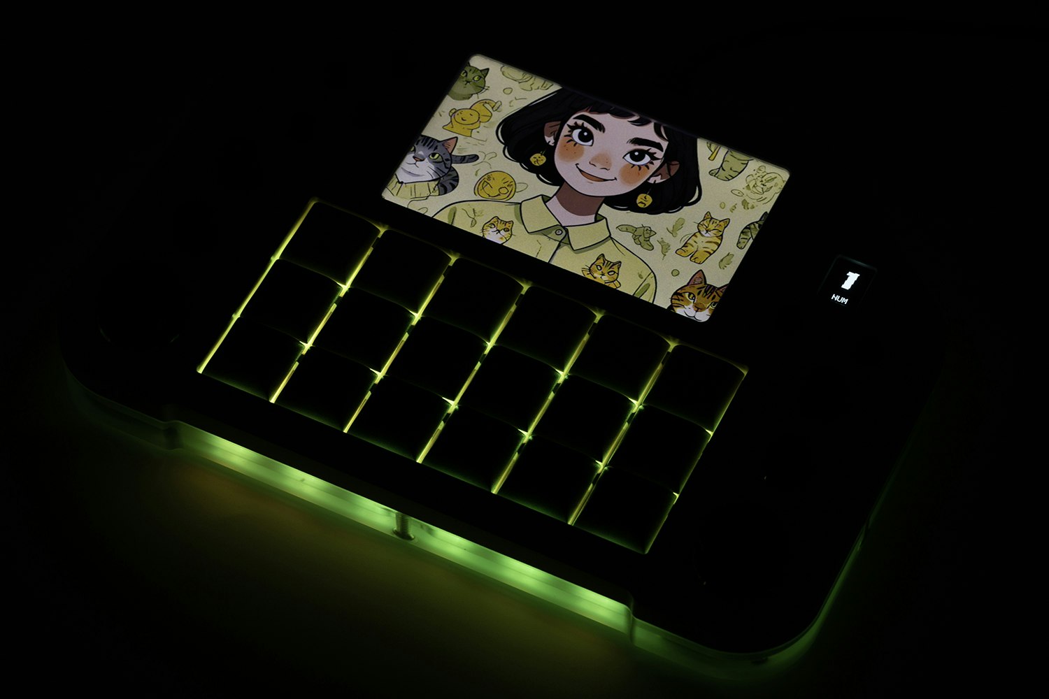 Megalodon Display Console Pad | Mechanical Keyboards | Mini Mechanical ...