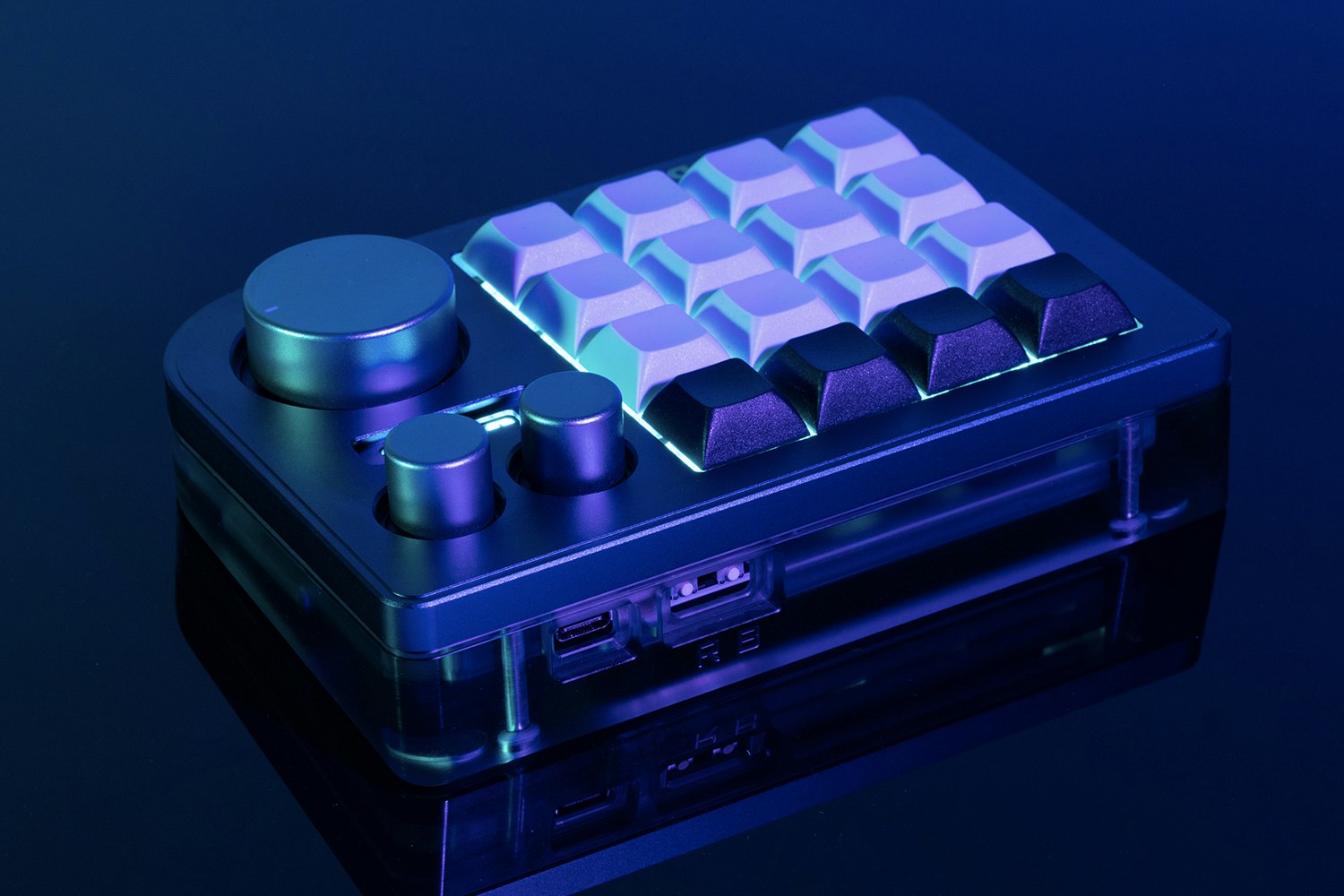 Megalodon Wireless Triple Knob Macropad | Mechanical Keyboards | Mini ...