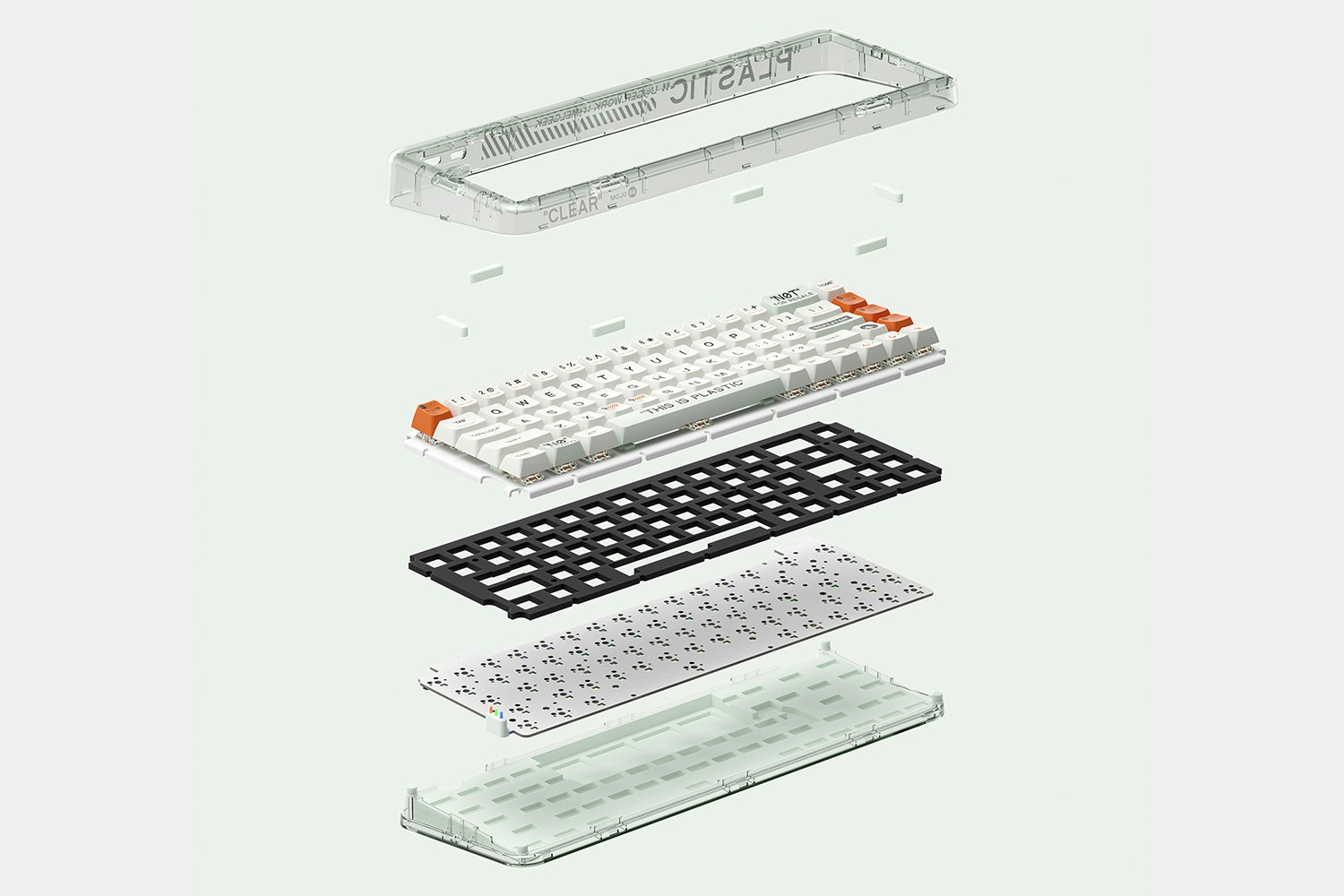MelGeek Mojo68 Wireless Plastic Keyboard | Mechanical Keyboards ...