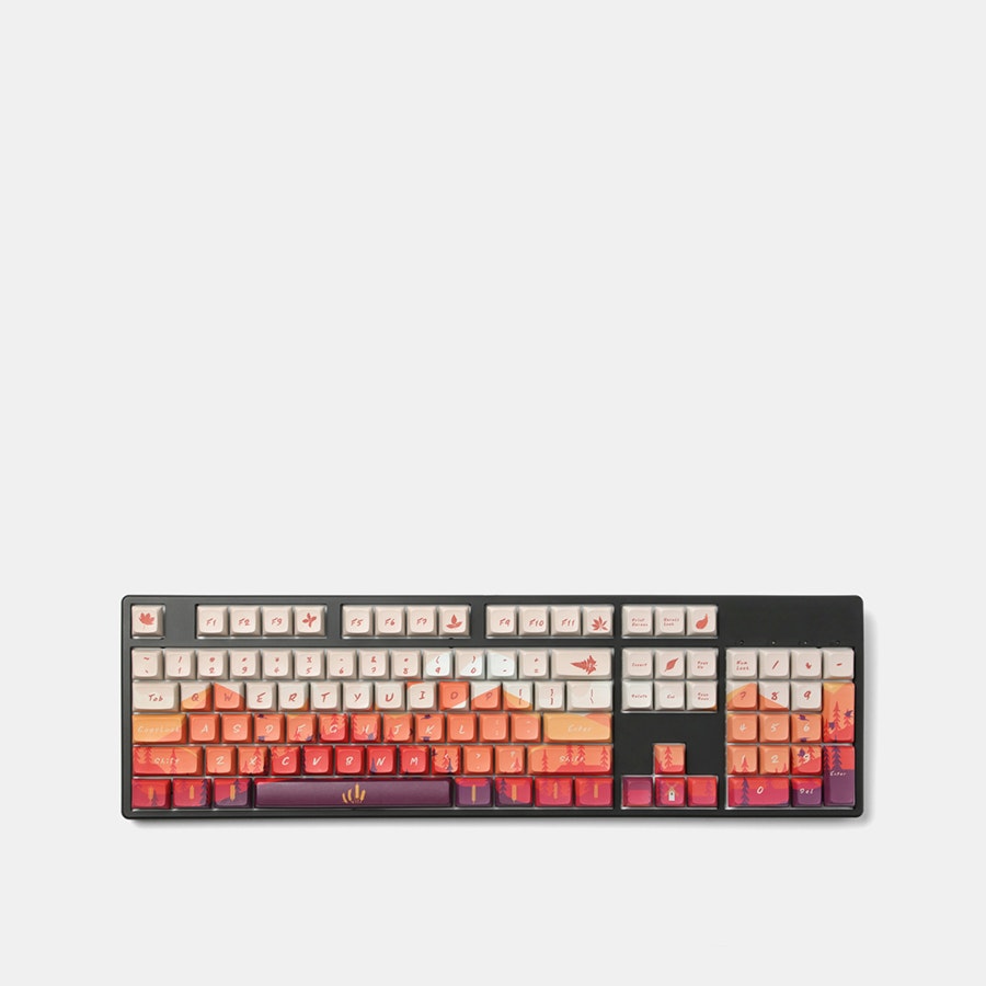 Mellow Sunset PBT All Over Dye-Subbed Keycap Set | Mechanical Keyboards ...