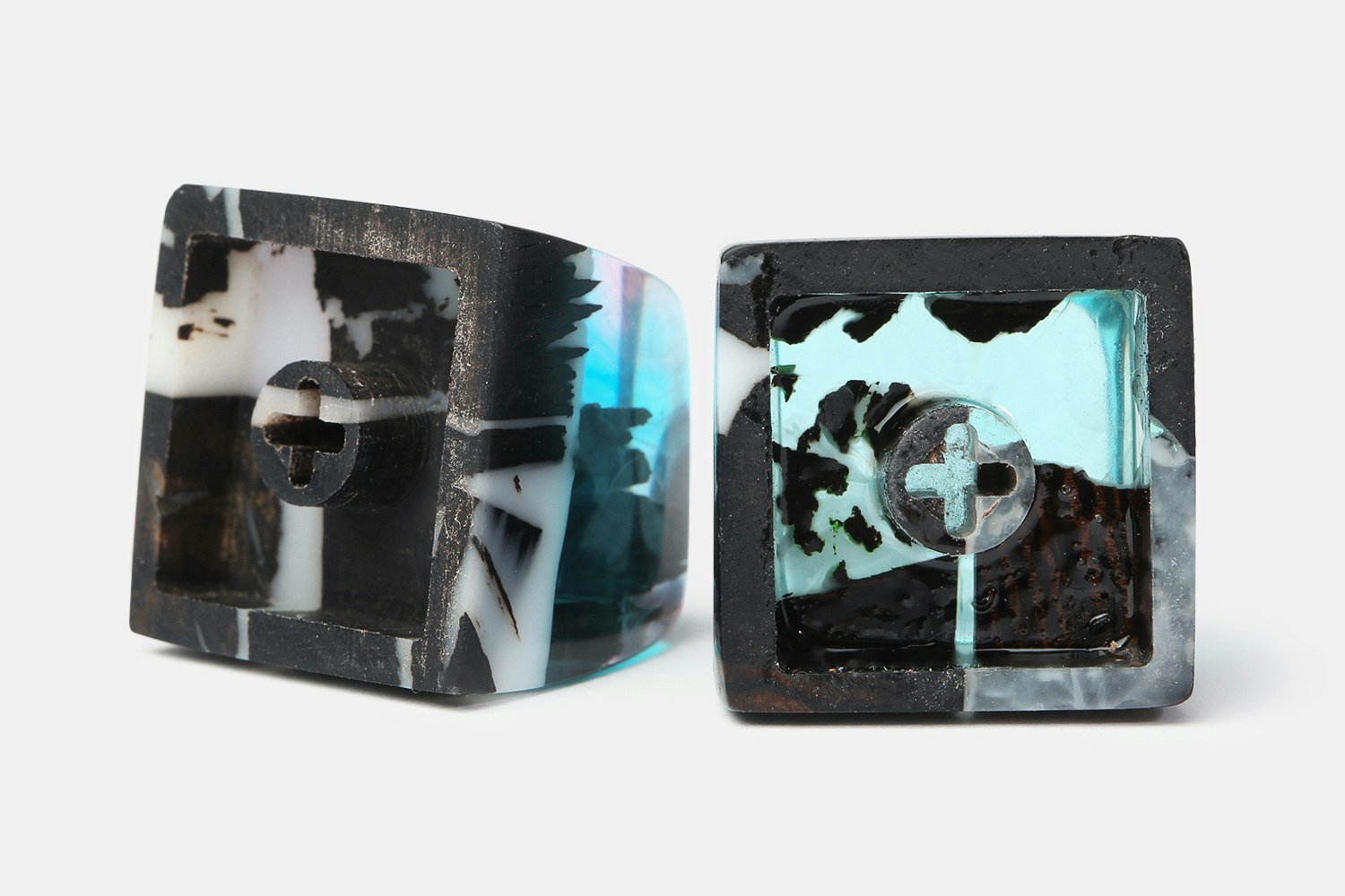 Mini Iceland Wood & Resin Artisan Keycaps | Mechanical Keyboards ...
