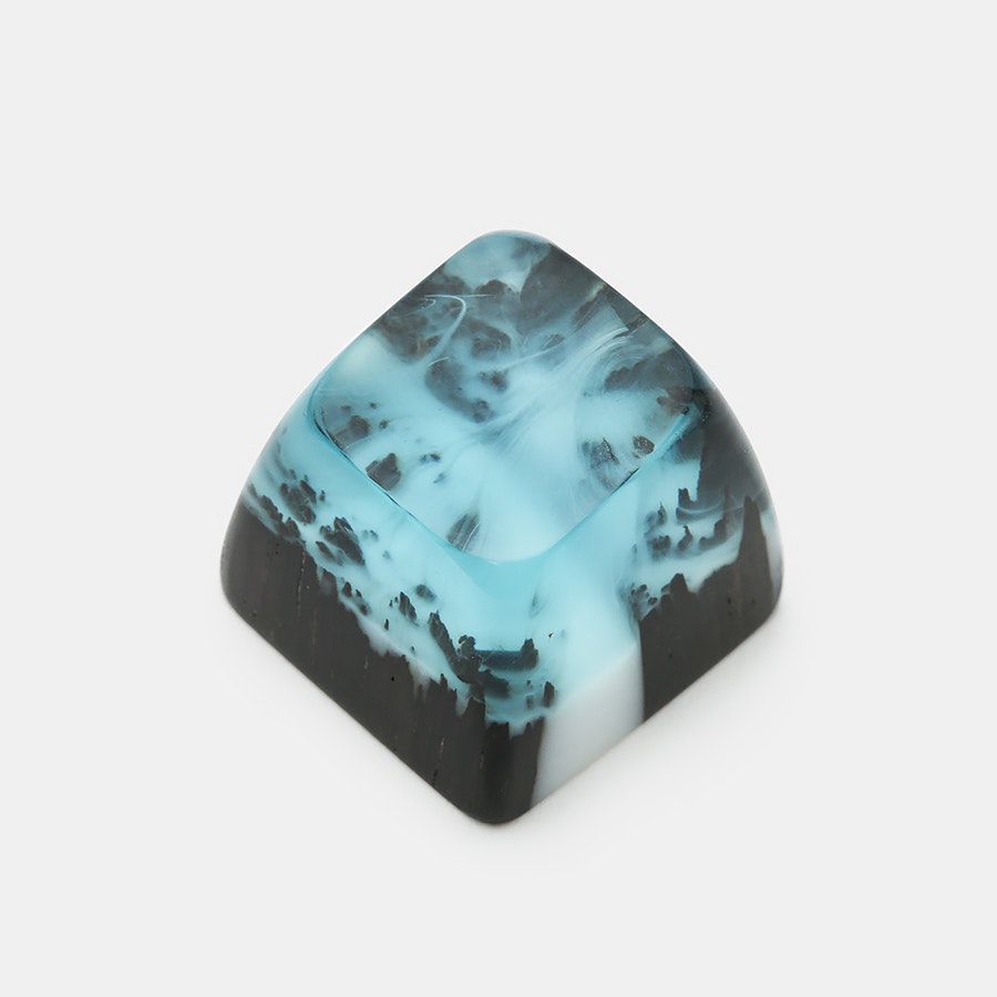 Mini Iceland Wood & Resin Artisan Keycaps | Mechanical Keyboards ...