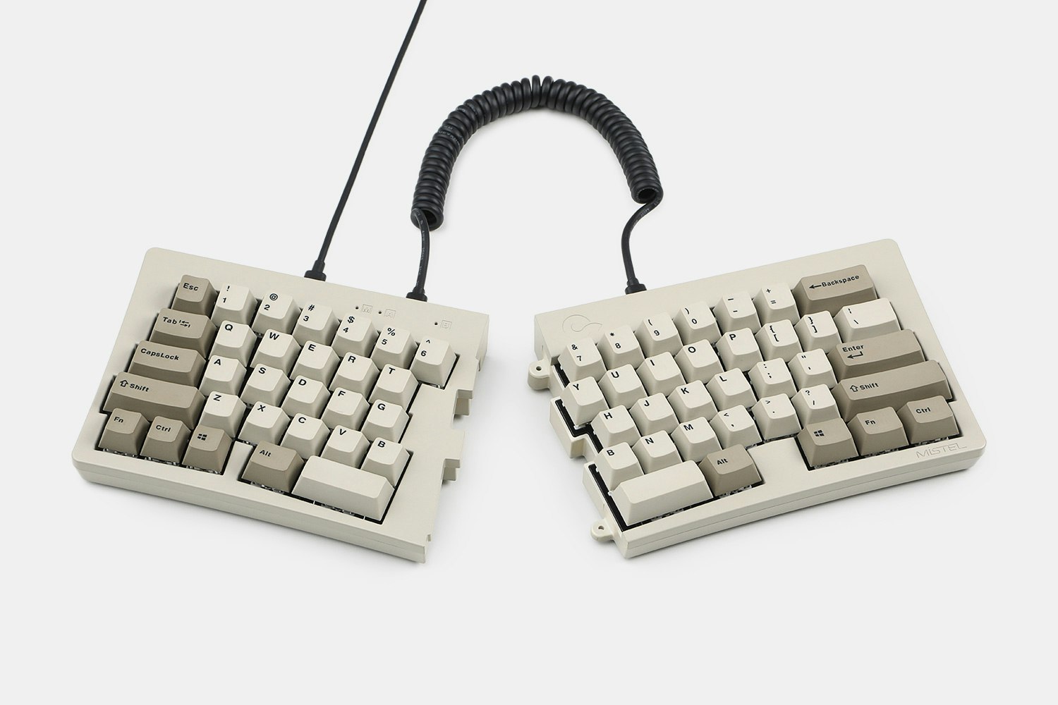 Mistel MD600 Alpha Split Mechanical Keyboard - Gateron Brown ...