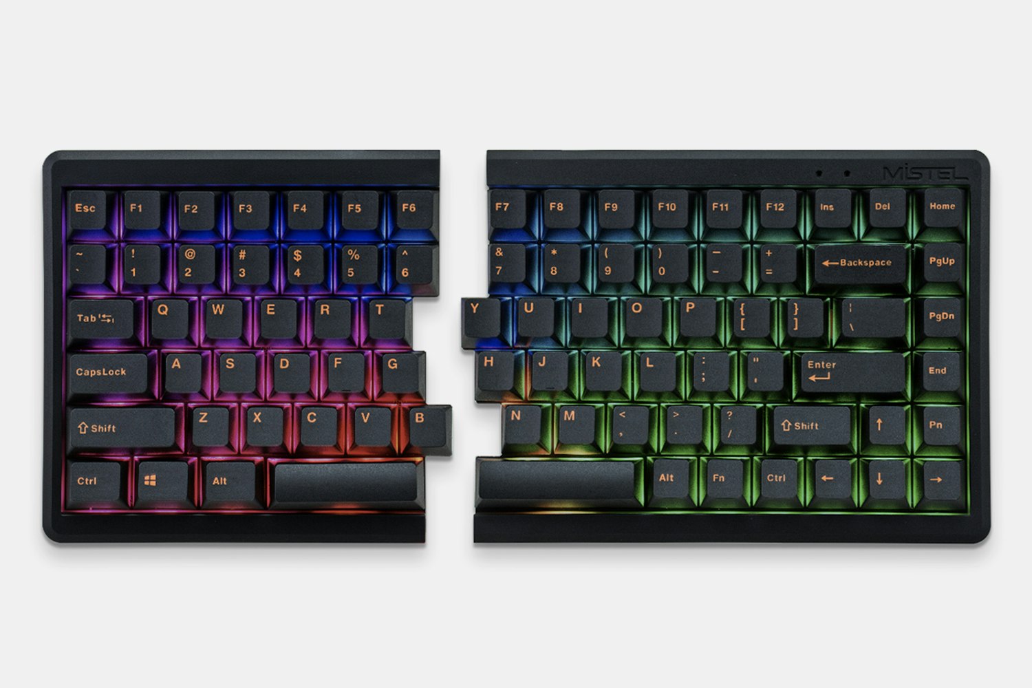 Mistel MD770 RGB Doubleshot PBT Split Keyboard | Mechanical Keyboards ...