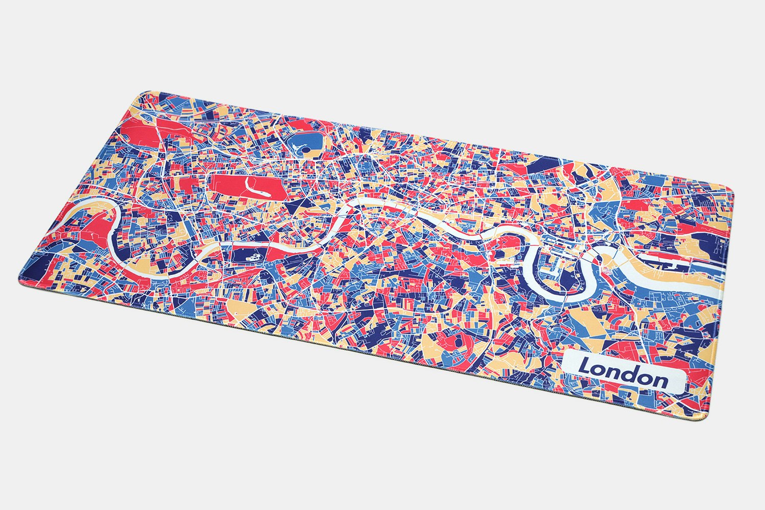 NANAMI DESIGN City Map Stitched-Edge Desk Mat - New York Red ...