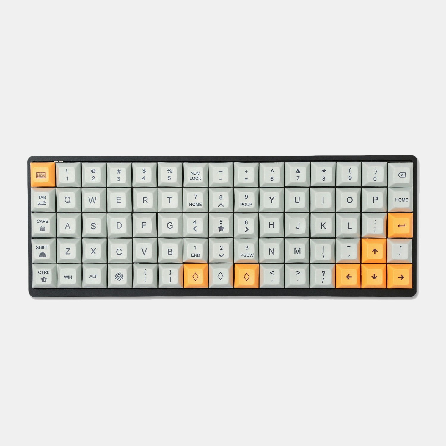 NPKC DSA Dye-subbed Ortholinear Keycap Set | Mechanical Keyboards ...