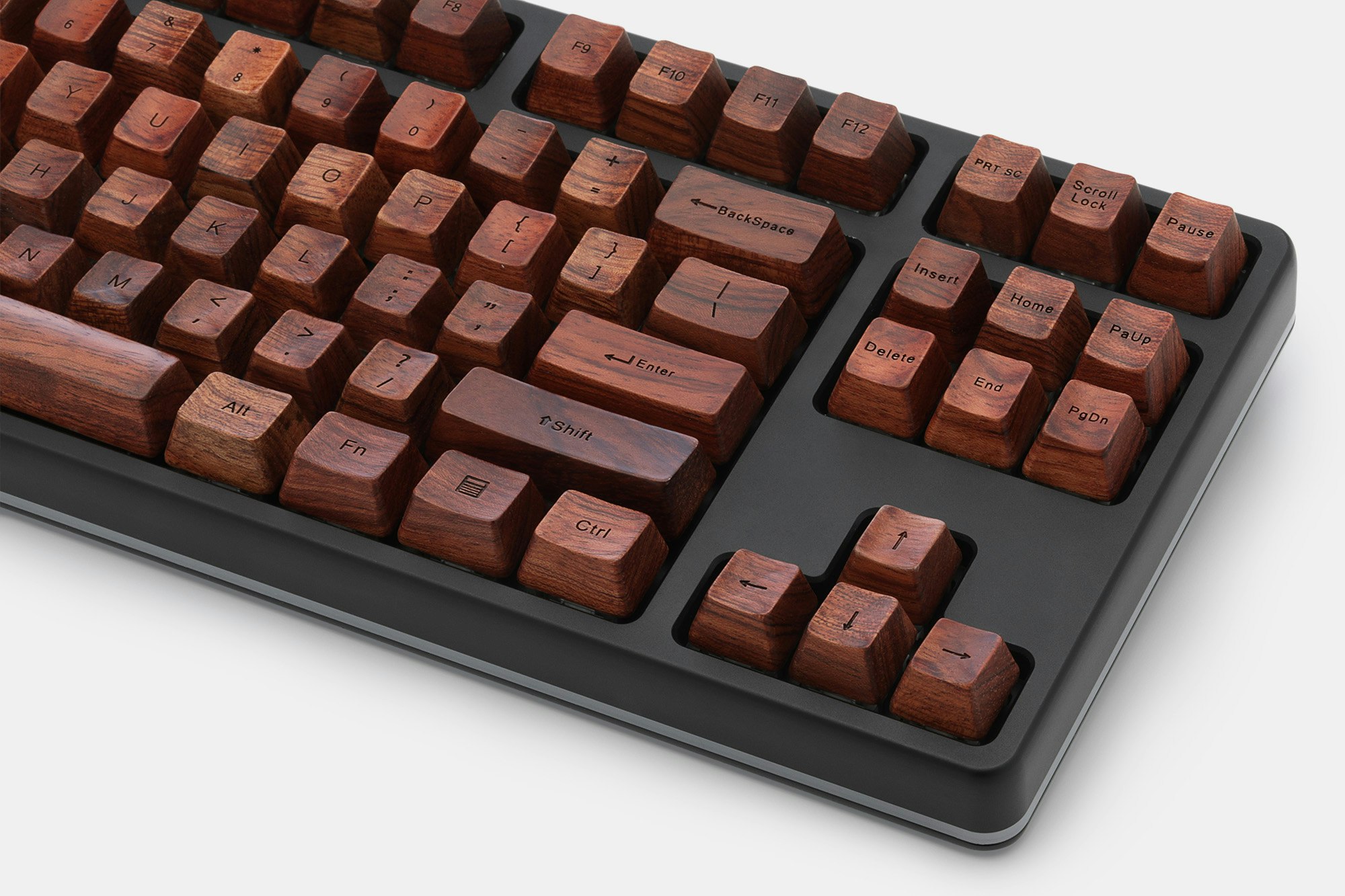 NPKC Engraved Wooden Series 104-Keycap Set | Mechanical Keyboards ...