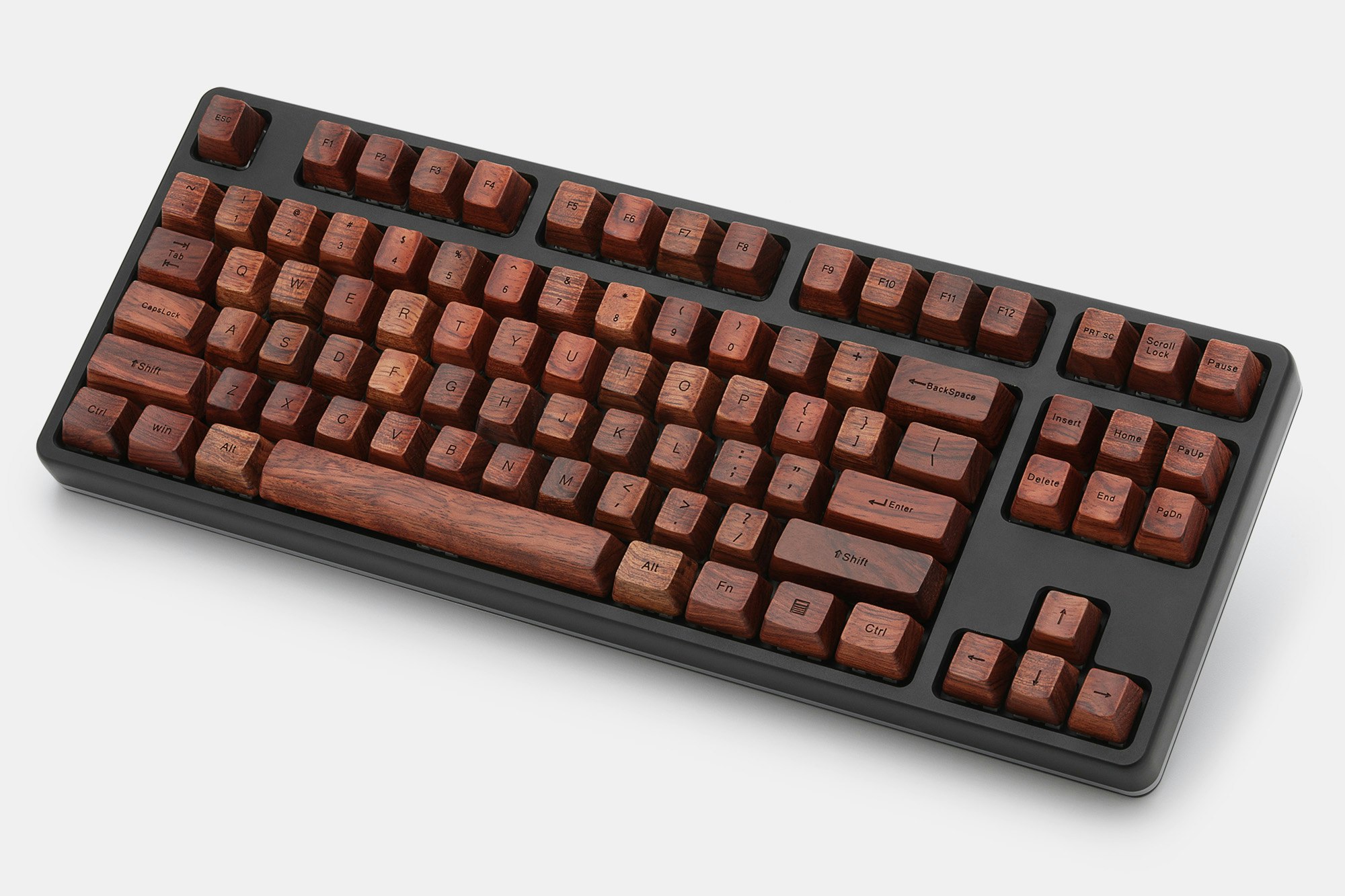 NPKC Engraved Wooden Series 104-Keycap Set | Mechanical Keyboards ...