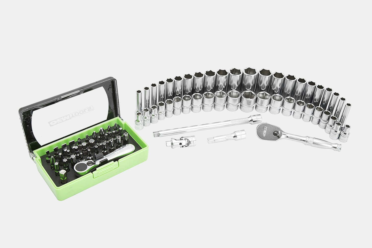 OEM Tools 80-Piece 1/4 Ratchet & Socket Set | Tools | Automotive Tools ...