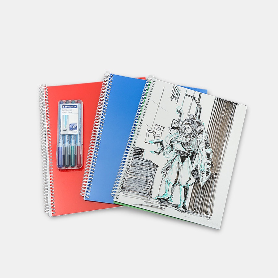 Wipebook Reusable Whiteboard Notebook Bundle | Paper | Drop