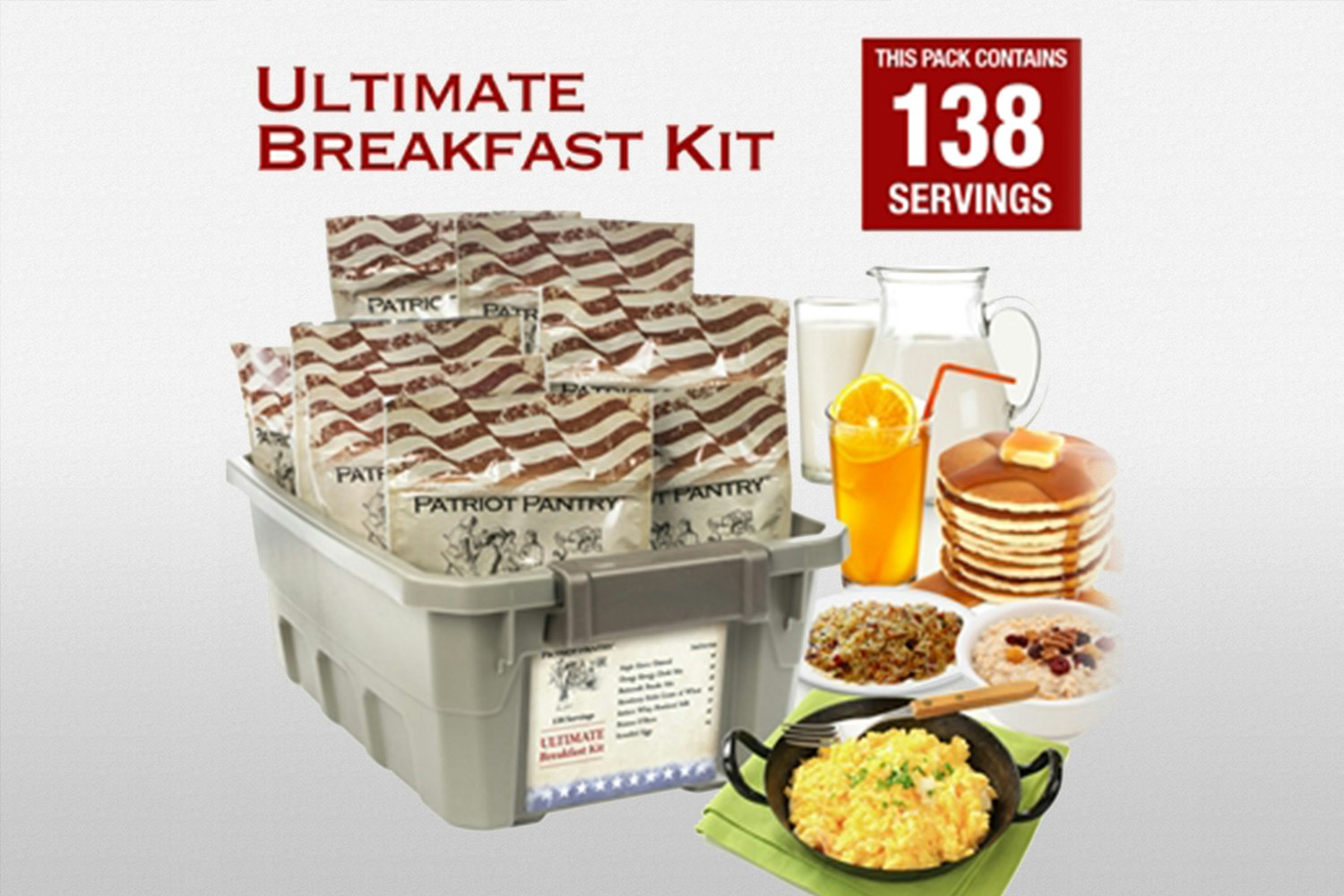 Patriot Pantry Emergency Food Supply (1/2/4 weeks) | Emergency ...