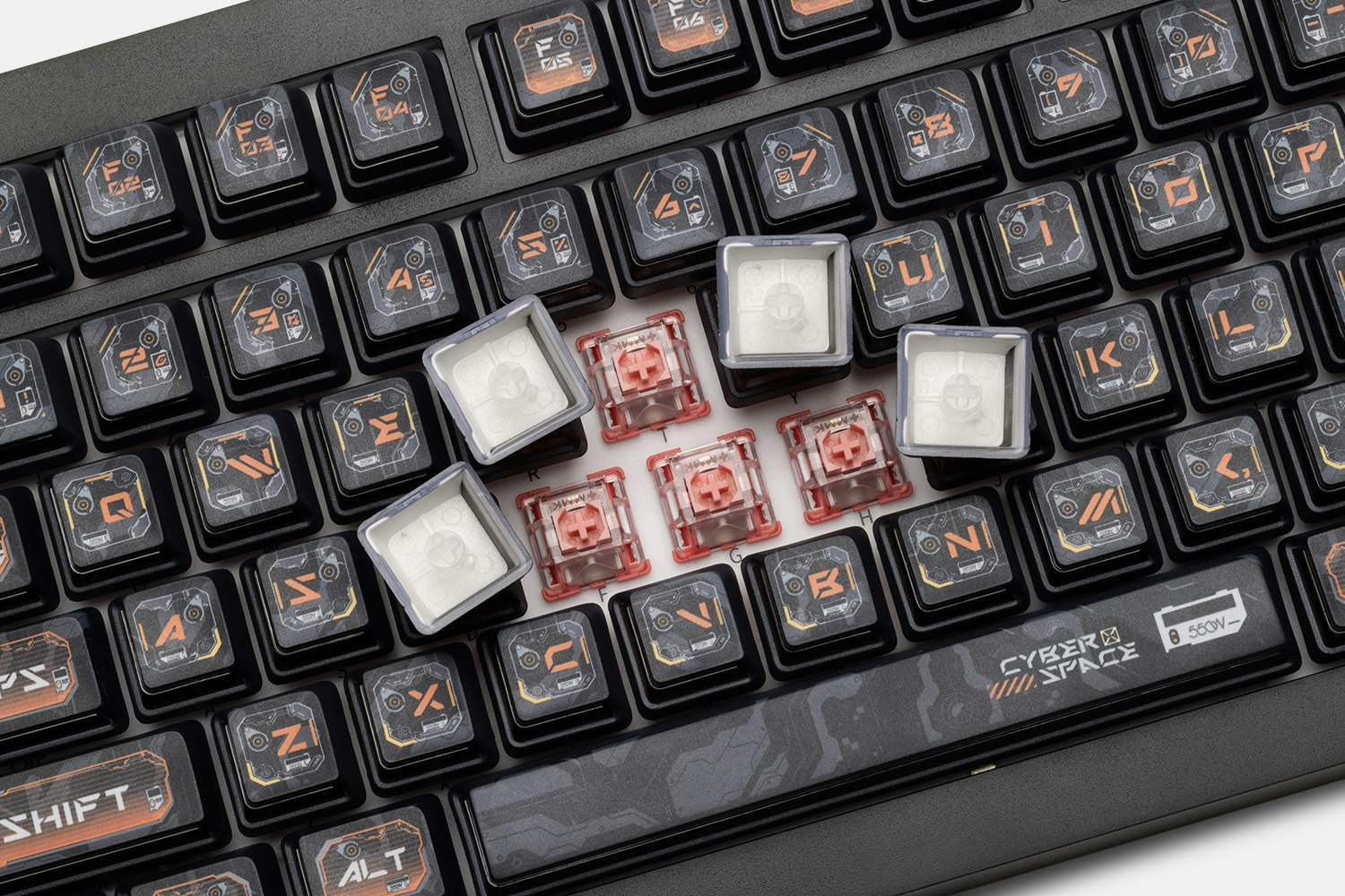 Piifox 500 Watt Nuclear Power PBT Keycap Set | Mechanical Keyboards ...