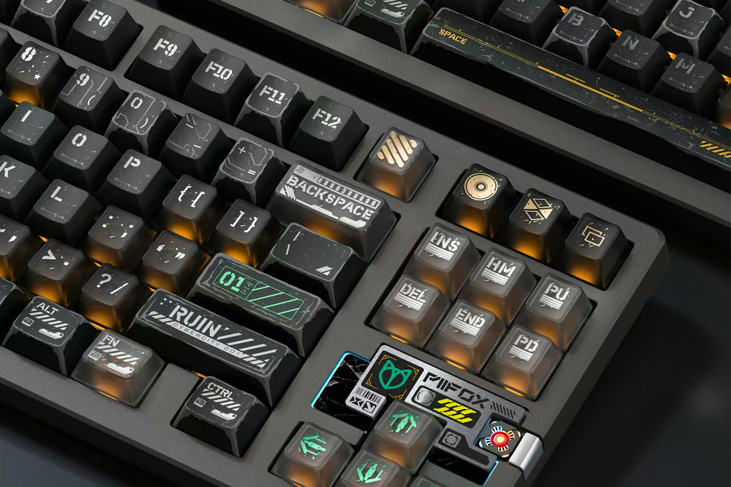 Piifox Cyber Ruins PBT Keycap Set - Original | Mechanical Keyboards ...
