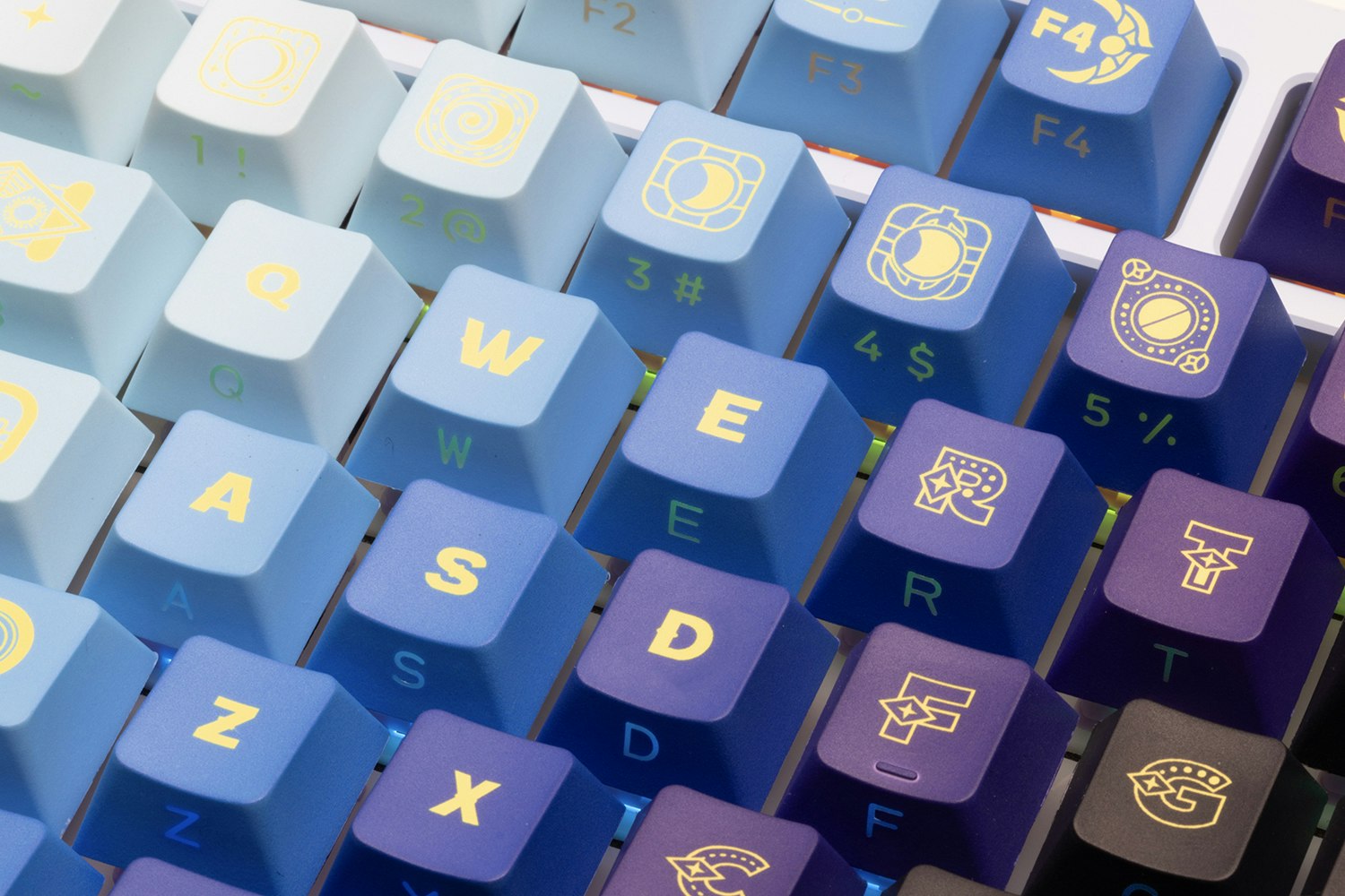 Piifox Star Moon Translucent PBT Keycap Set | Mechanical Keyboards ...