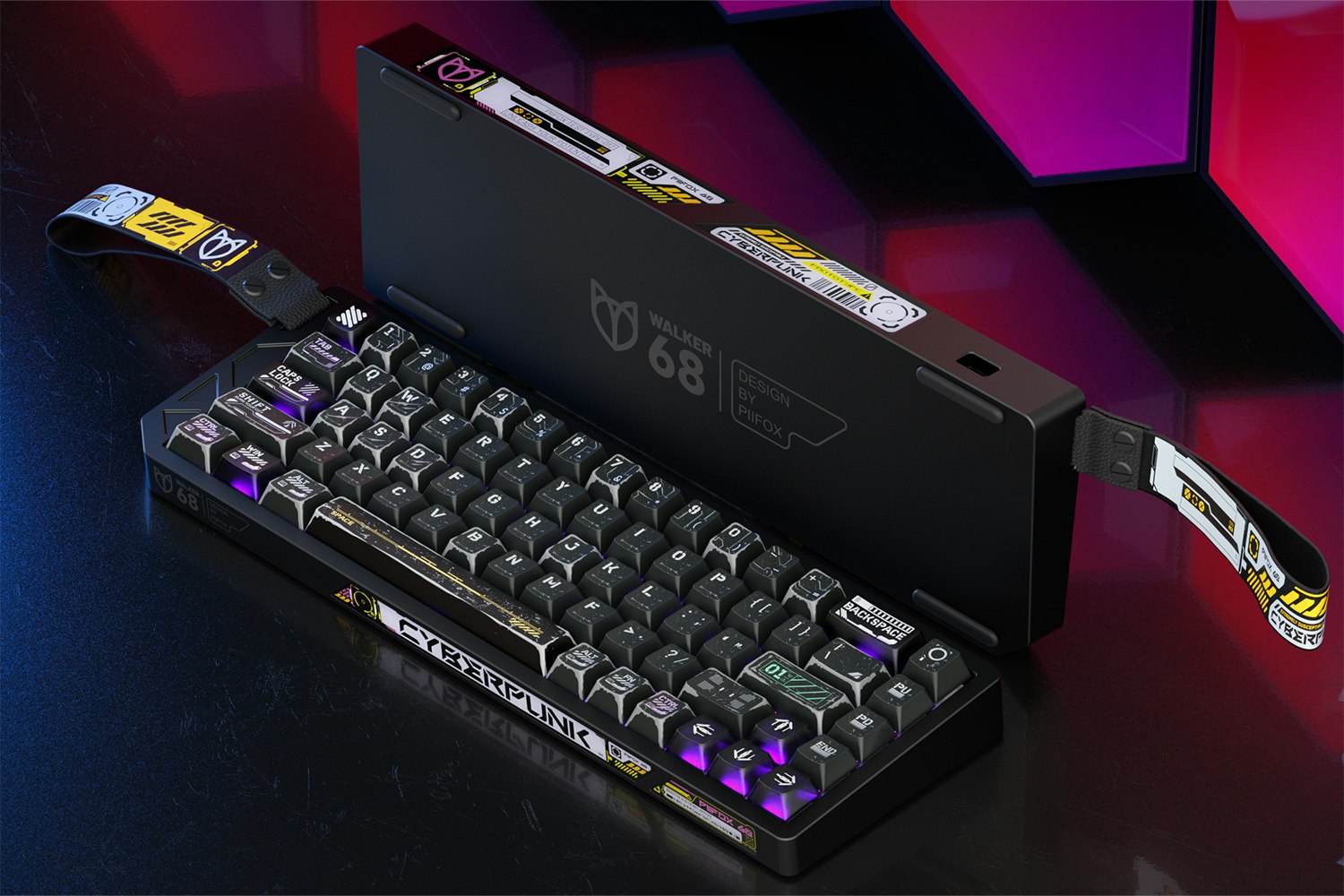 Piifox Walker68 MIX Series CNC-Machined Aluminum Mechanical Keyboard ...