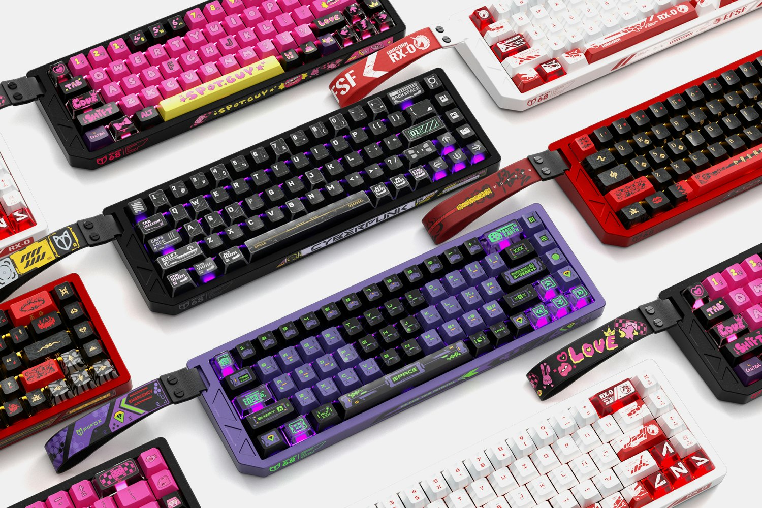 Piifox Walker68 MIX Series CNC-Machined Aluminum Mechanical Keyboard ...