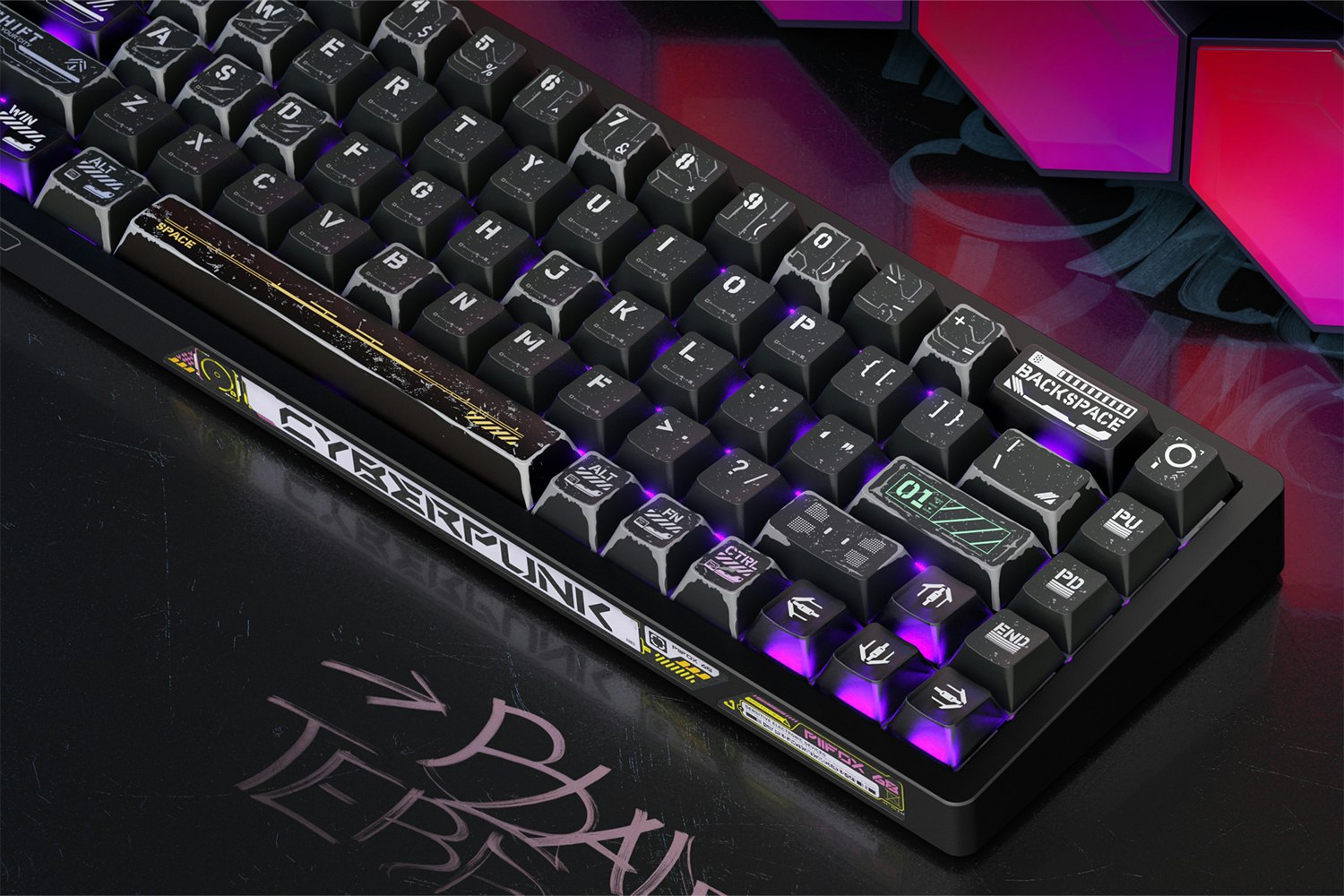 Piifox Walker68 MIX Series CNC-Machined Aluminum Mechanical Keyboard ...