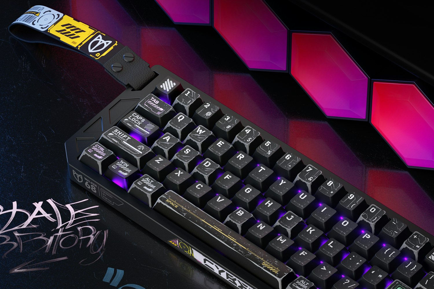 Piifox Walker68 MIX Series CNC-Machined Aluminum Mechanical Keyboard ...