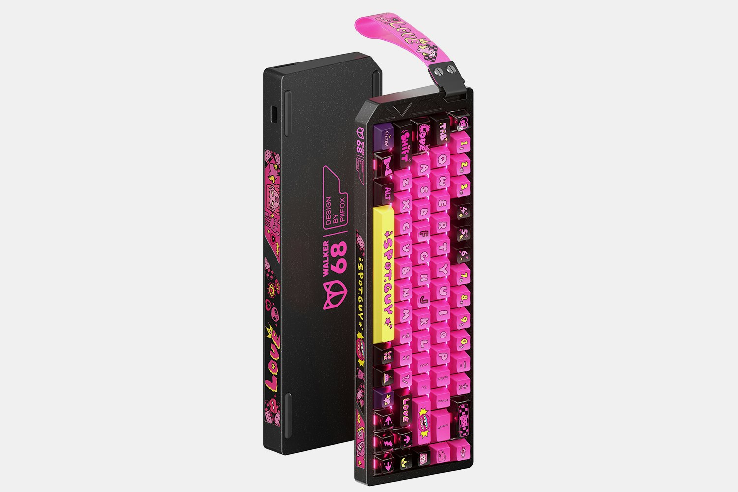 Piifox Walker68 MIX Series CNC-Machined Aluminum Mechanical Keyboard ...