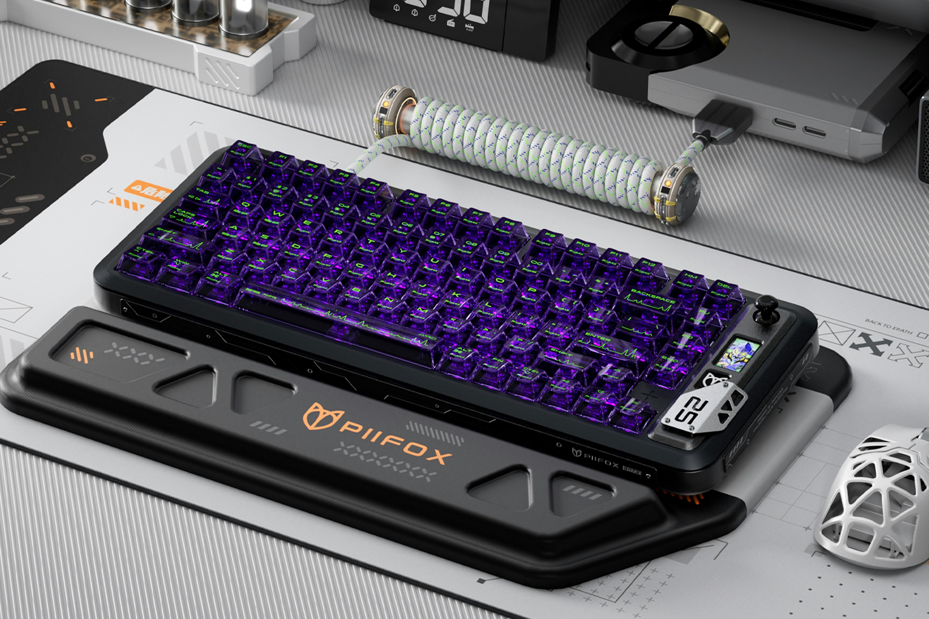 Piifox Walker75 Triple-Mode Gaming Mechanical Keyboard - Red Q&A ...