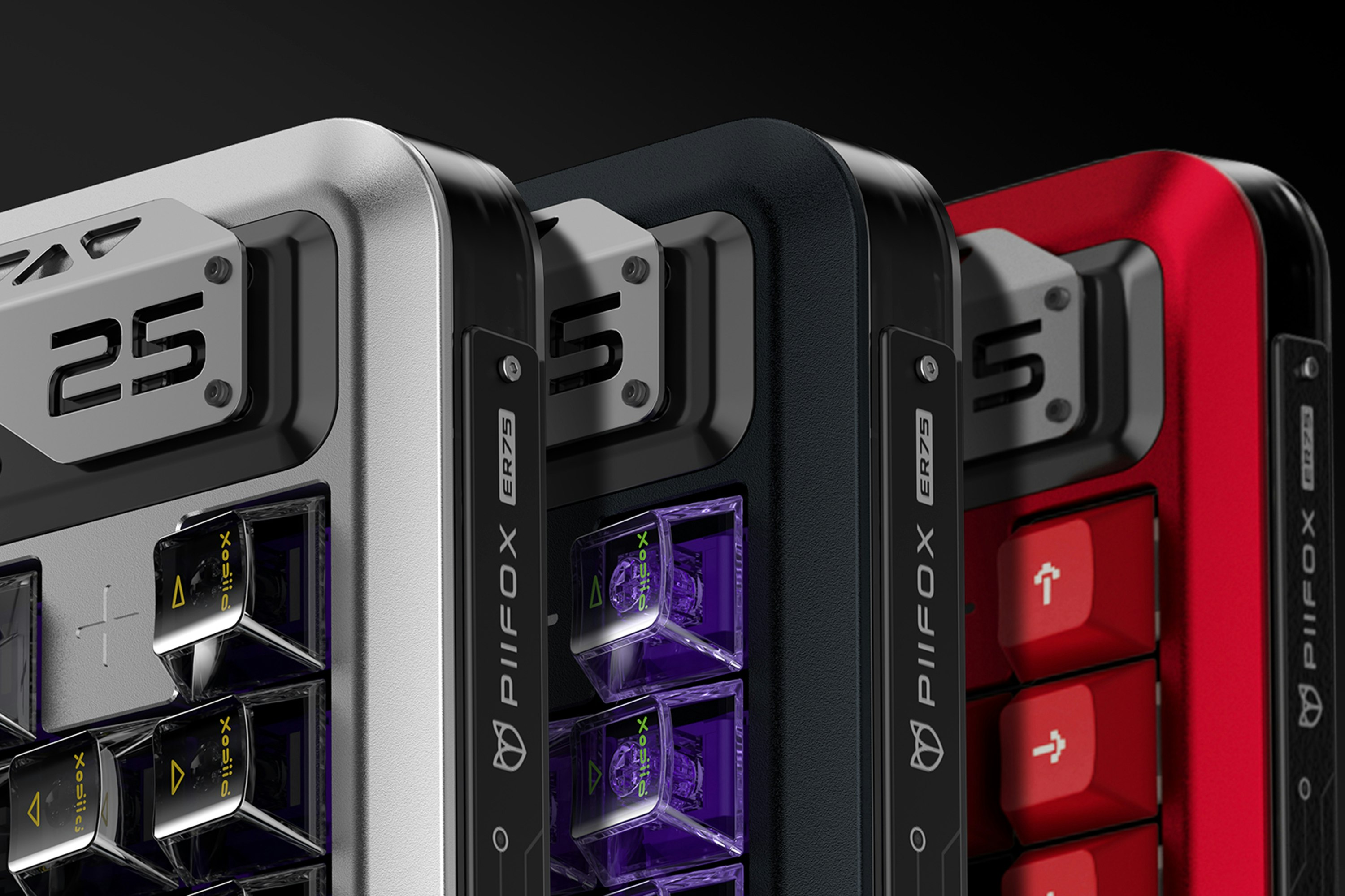 Piifox Walker75 Triple-Mode Gaming Mechanical Keyboard - Red ...