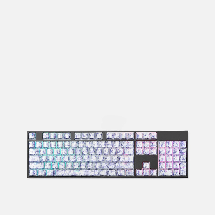 Porcelain ABS Shine-Through 104-Keycap Set | Mechanical Keyboards ...