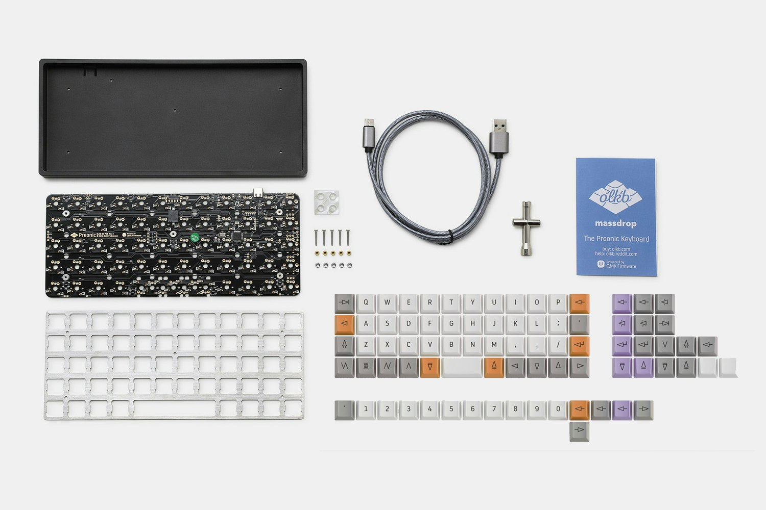 Drop + OLKB Preonic Keyboard MX Kit V3 | Ortholinear Mechanical Keyboards