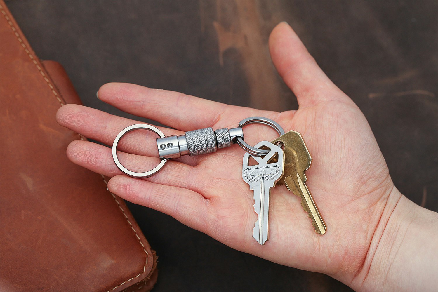 Q-Ring V5 Titanium Quick-Release Keychain | Bottle Openers | Drop