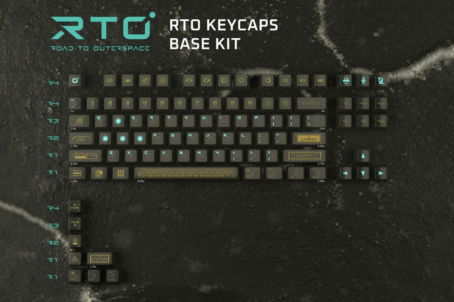 QKA KEEB Road to Outer Space Keycap Set | Mechanical Keyboards ...