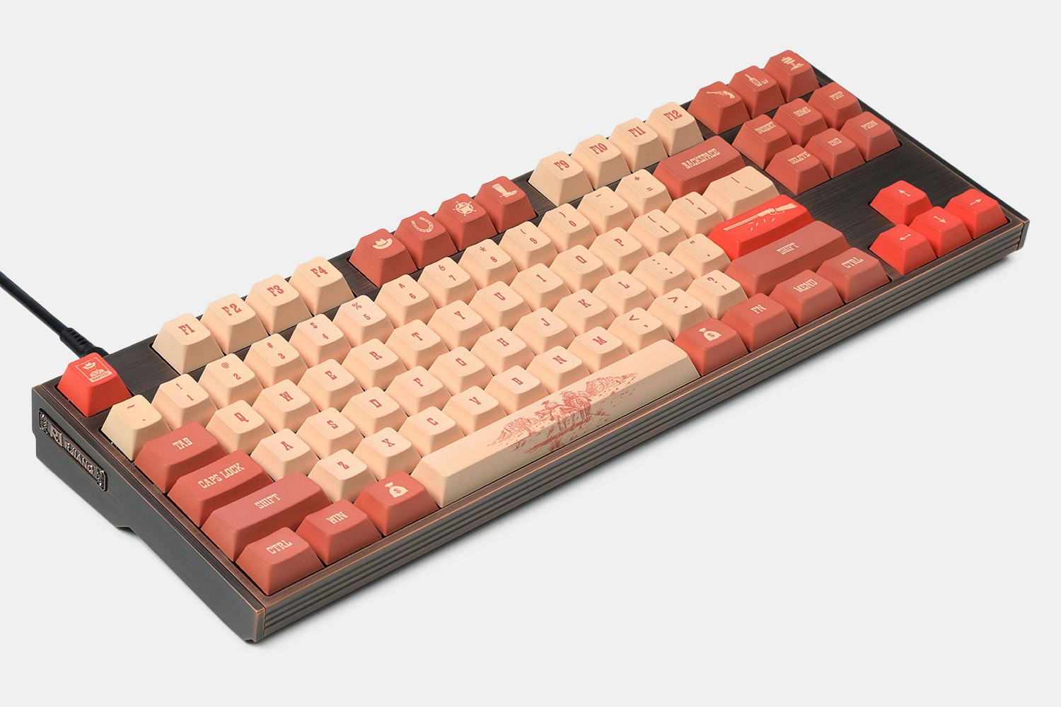 RJiang R87 Cowboy-Themed Mechanical Keyboard | Mechanical Keyboards | TKL Mechanical Keyboards ...