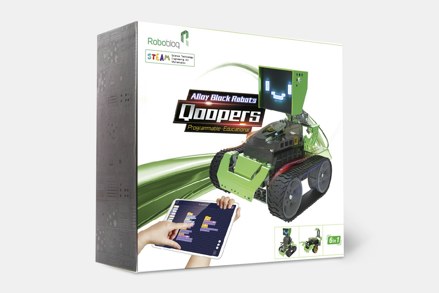 Robobloq Qoopers 6-in-1 Transformable Robot Kit | Robotics | Drop