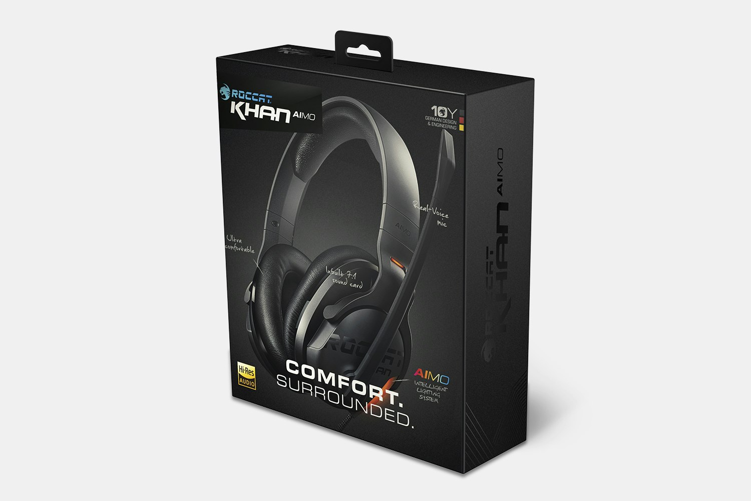 Roccat Khan AIMO 7.1 HiRes Headset Product Launch Details Headsets Gaming Headsets Drop