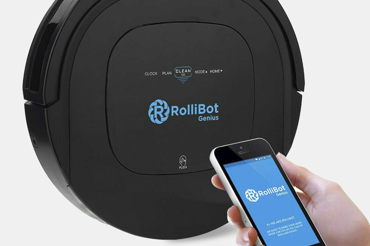 RolliBot Wi-Fi Connected Vacuum/Wet Mop | Vacuums | Drop