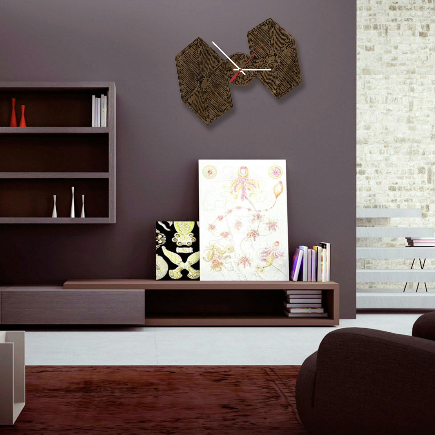 Sci-Fi Laser Engraved Wood Clocks | Artwork | Drop