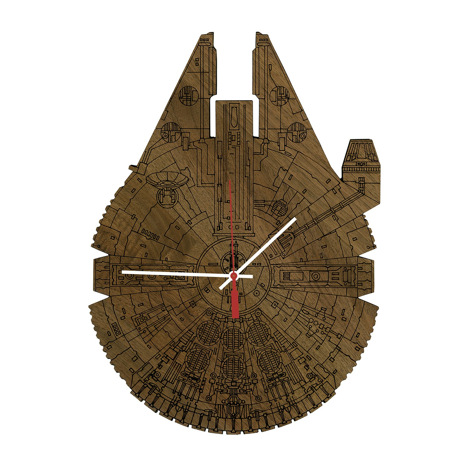 Sci-Fi Laser Engraved Wood Clocks | Artwork | Drop